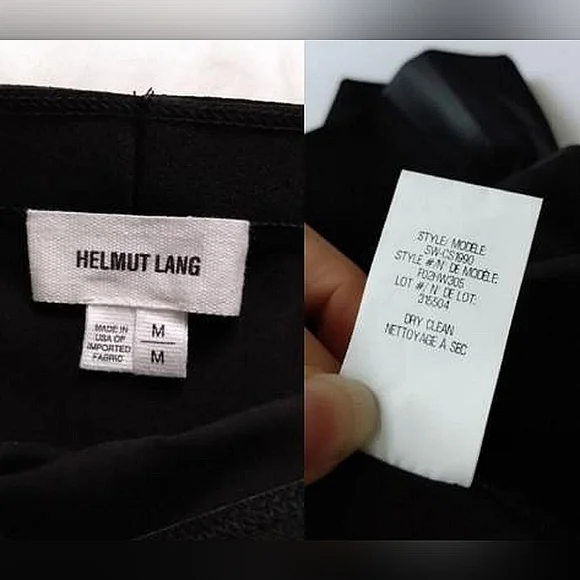 HELMUT LANG black stretch bodycon miniskirt stripes minimalist cyber ...